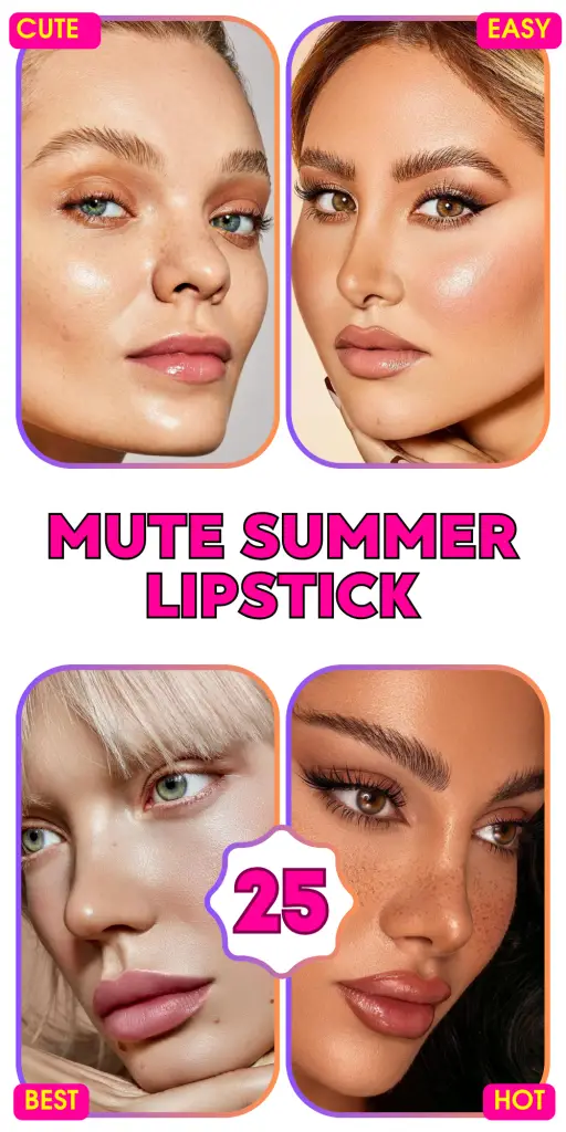 25 Mute Summer Lipstick Ideas: Soft, Subtle Shades for Every Skin Tone
