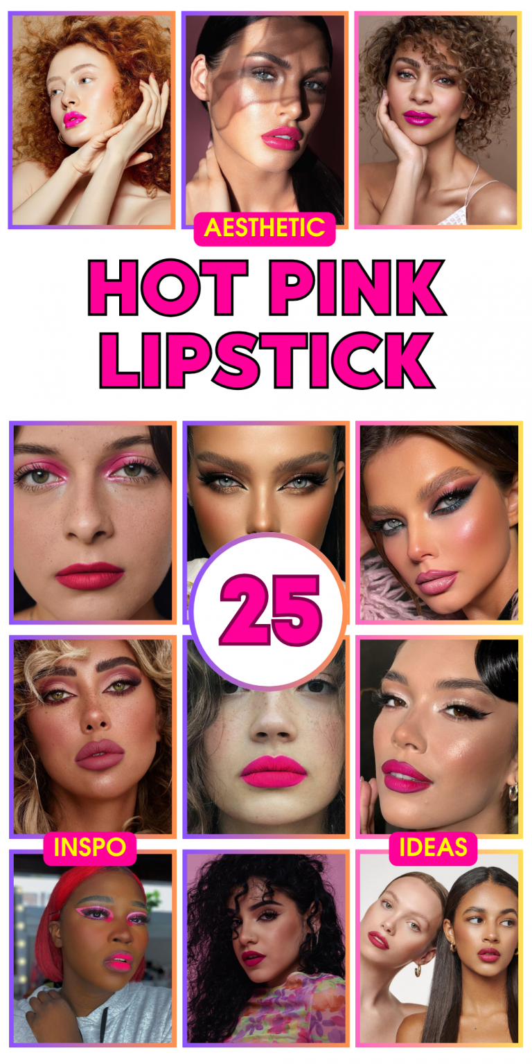 25 Hot Pink Lipstick Ideas: Bold Shades and Makeup Looks for Every Occasion