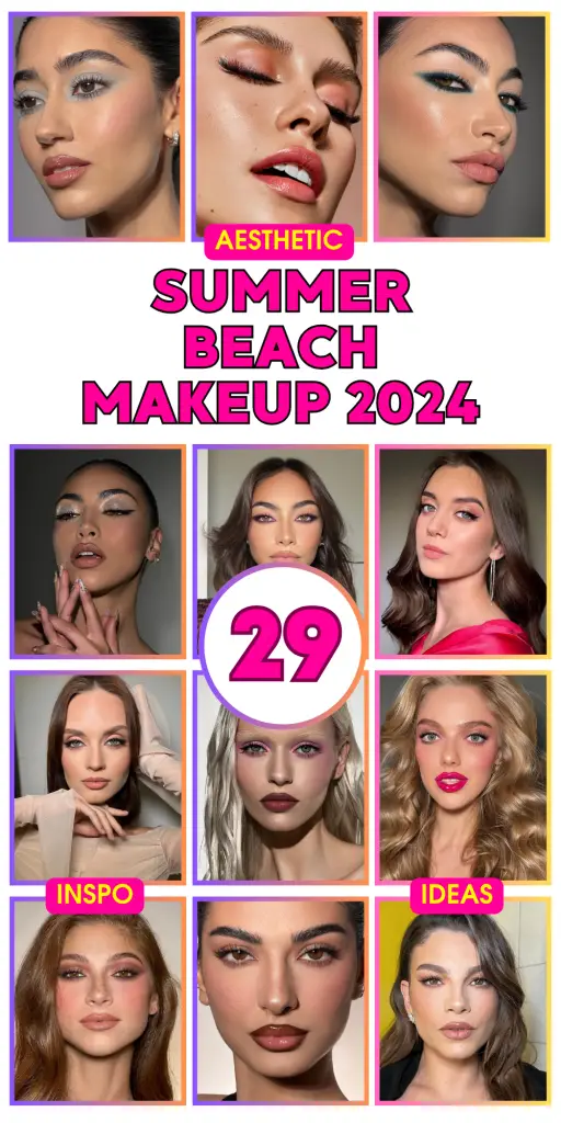 29 Summer Beach Makeup Ideas 2024: Natural, Sun-kissed Looks for Your ...