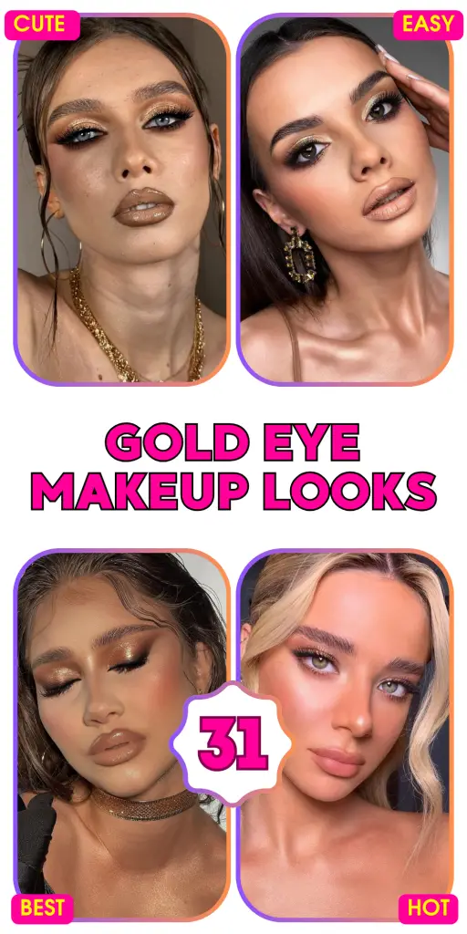 31 Stunning Gold Eye Makeup Looks - Perfect for Weddings, Prom, and ...