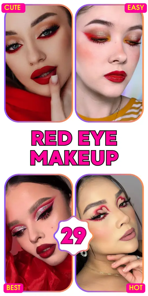 Red Eye Makeup: 29 Ideas for Bold, Subtle, and Smokey Looks - Step by ...
