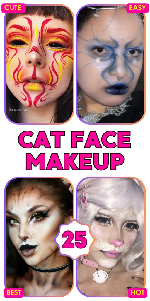 25 Cat Face Makeup Ideas: Cute, Easy, and Elegant Halloween Looks