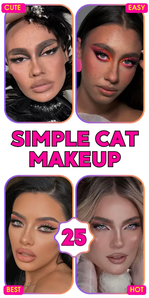 25 Simple Cat Makeup Ideas: Easy and Cute Tutorials for Halloween
