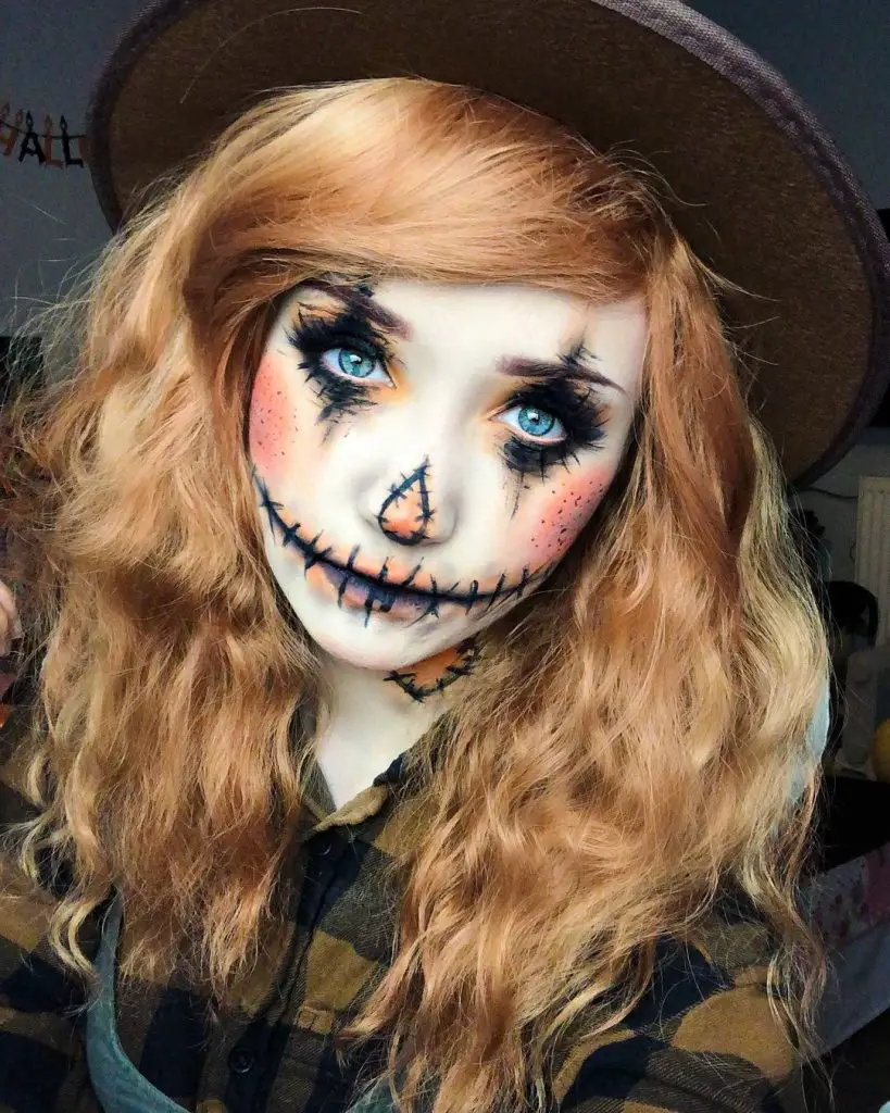 25 Scarecrow Makeup Ideas: Cute and Easy Halloween Looks for Women and Kids