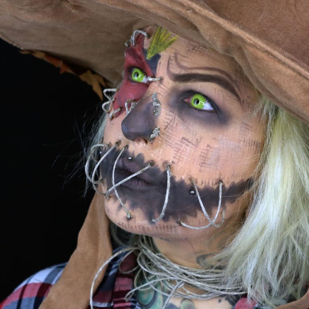 27 Scary Scarecrow Makeup Ideas for Women: Easy and Spooky Halloween ...