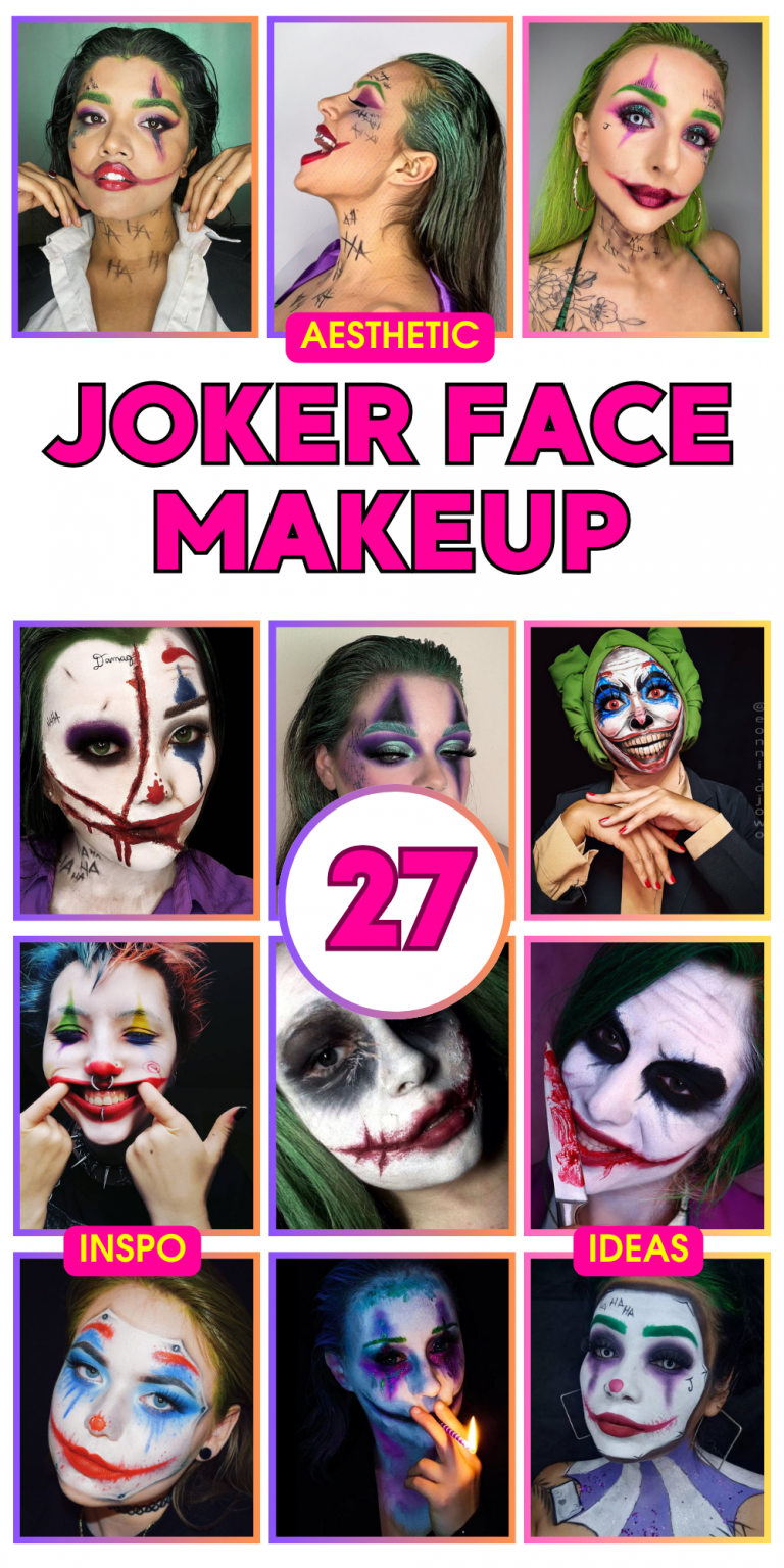 27 Joker Face Makeup Ideas for Women: Easy and Fun Halloween Tutorials