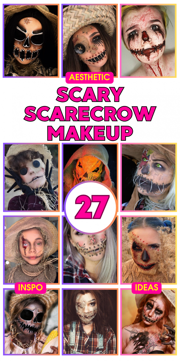 27 Scary Scarecrow Makeup Ideas for Women: Easy and Spooky Halloween ...