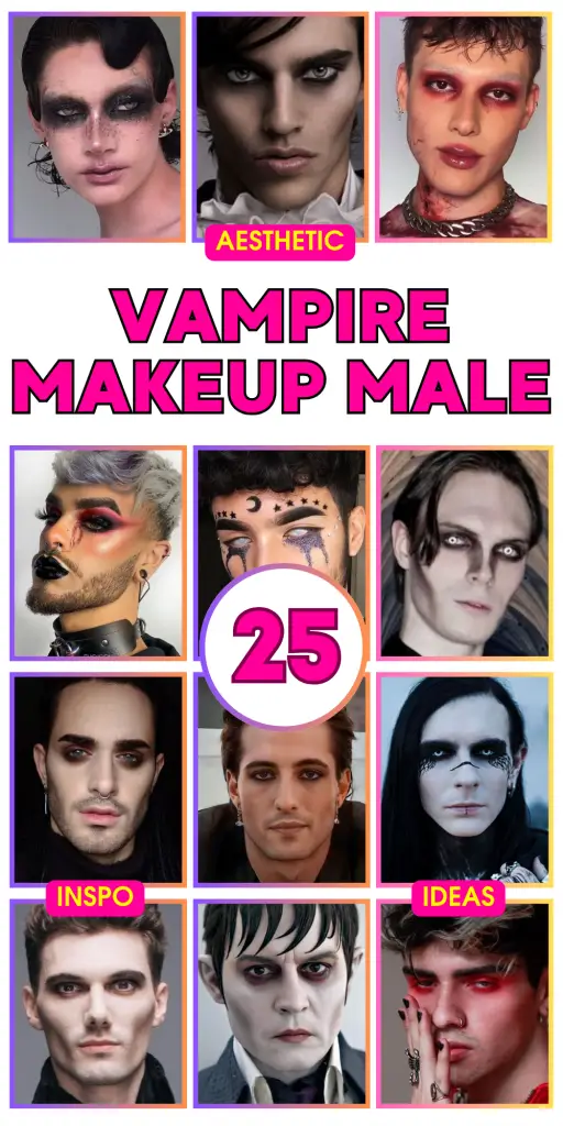 25 Vampire Makeup Ideas for Men: Easy and Gothic Looks for Halloween