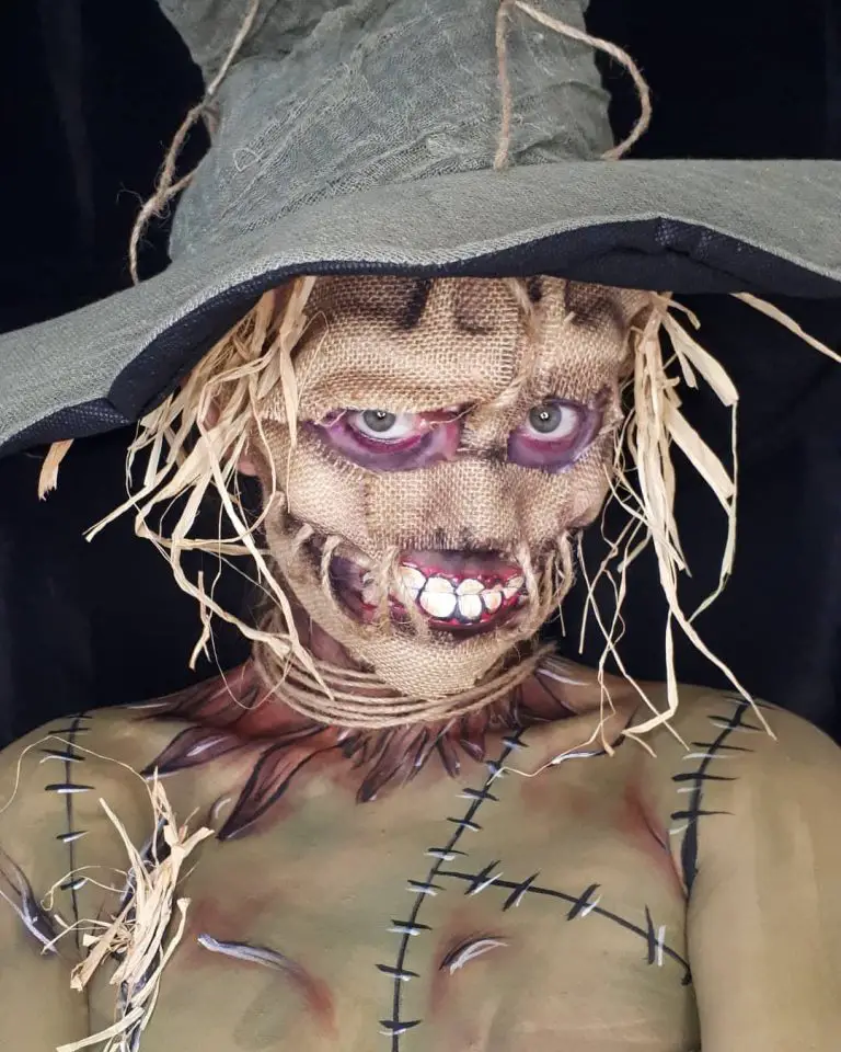 27 Scary Scarecrow Makeup Ideas for Women: Easy and Spooky Halloween ...