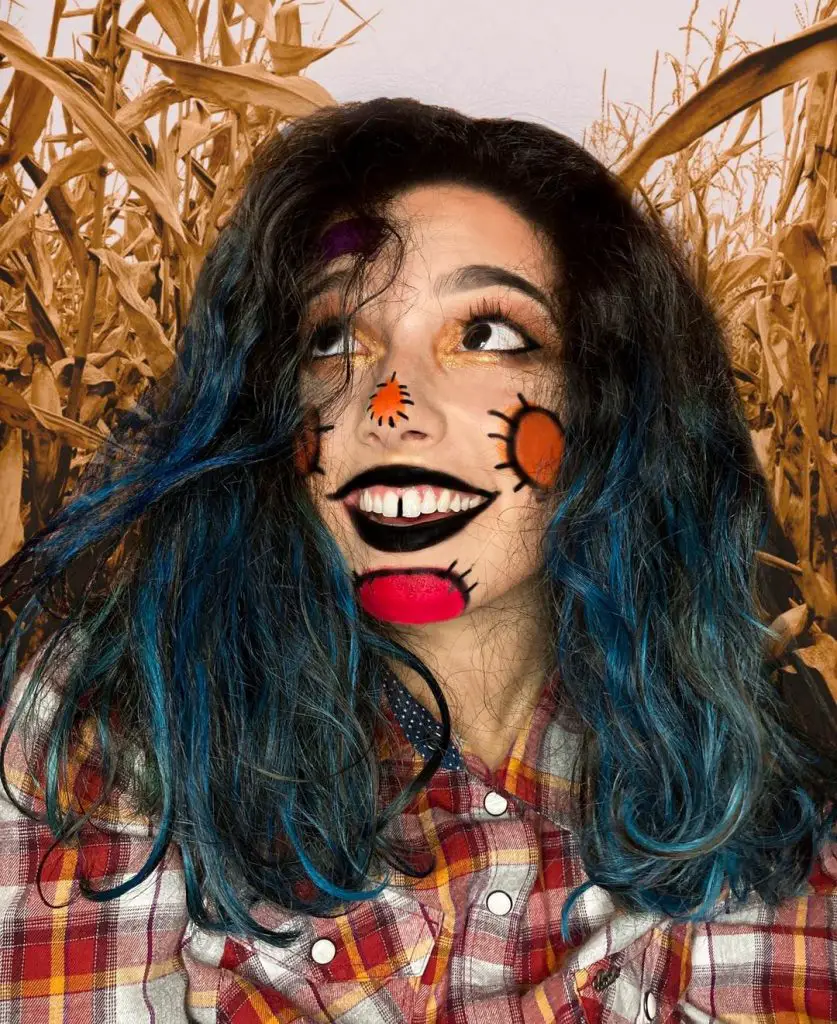 27 Scary Scarecrow Makeup Ideas for Women: Easy and Spooky Halloween ...