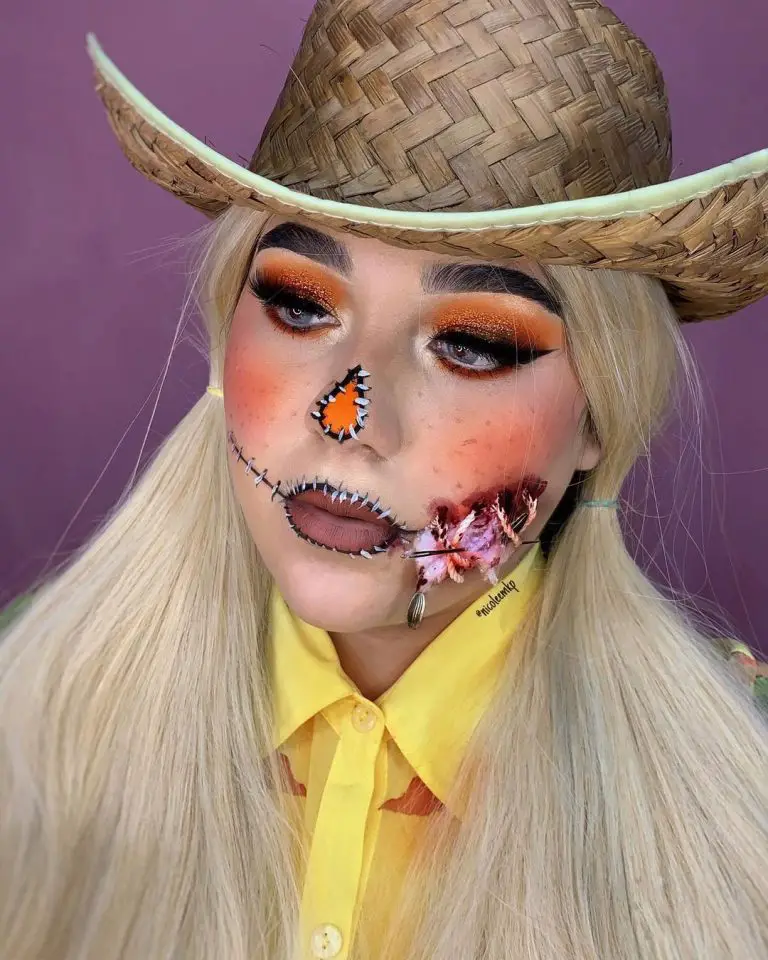 25 Scarecrow Makeup Ideas: Cute and Easy Halloween Looks for Women and Kids