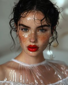 Wet Makeup: 27 Creative and Dewy Ideas for Natural and Editorial Looks