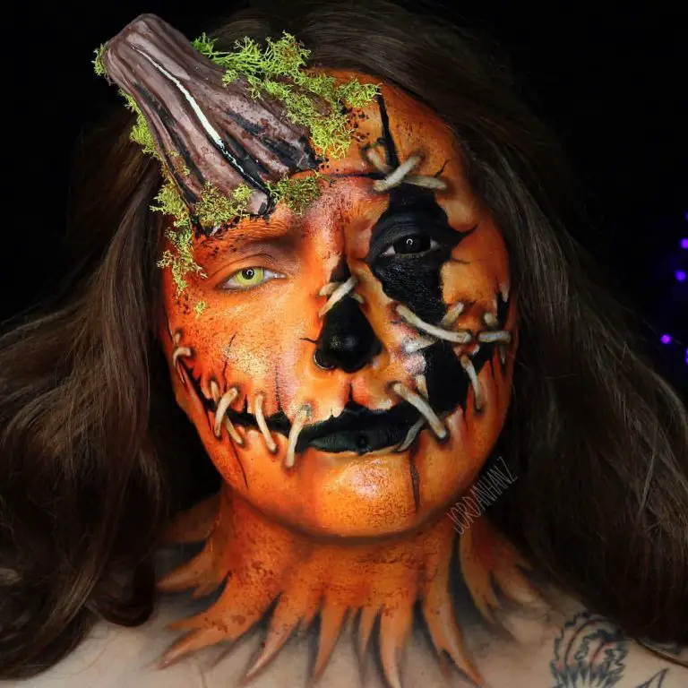 Pumpkin Head Makeup: 27 Creative and Easy Ideas for Halloween