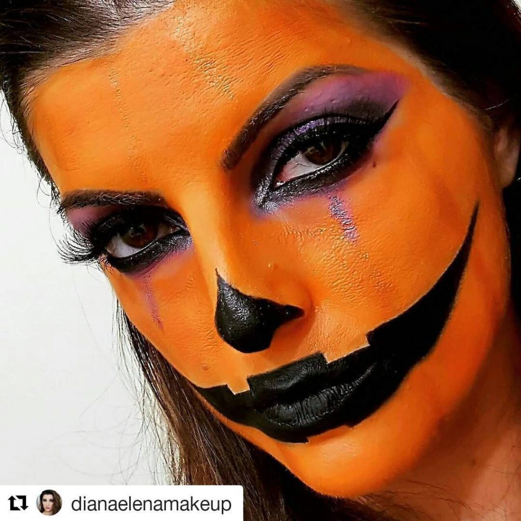 Pumpkin Head Makeup: 27 Creative and Easy Ideas for Halloween