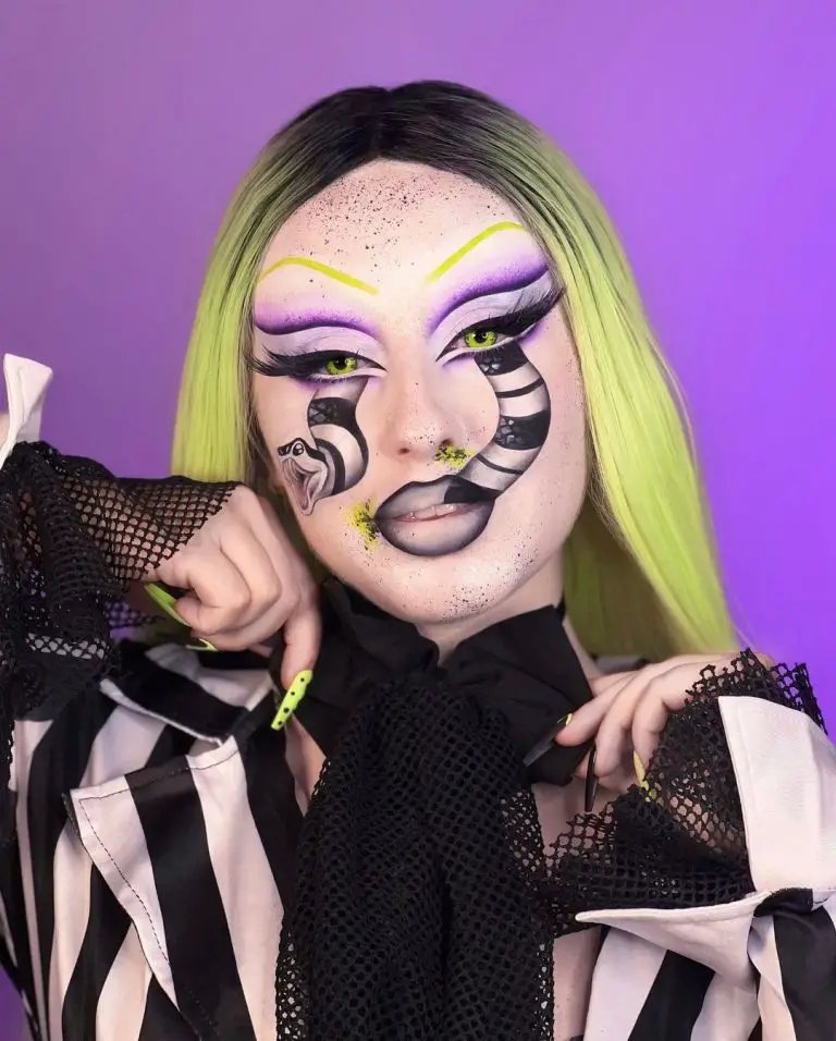 Beetlejuice Makeup: 25 Glam and Spooky Ideas for an Unforgettable ...