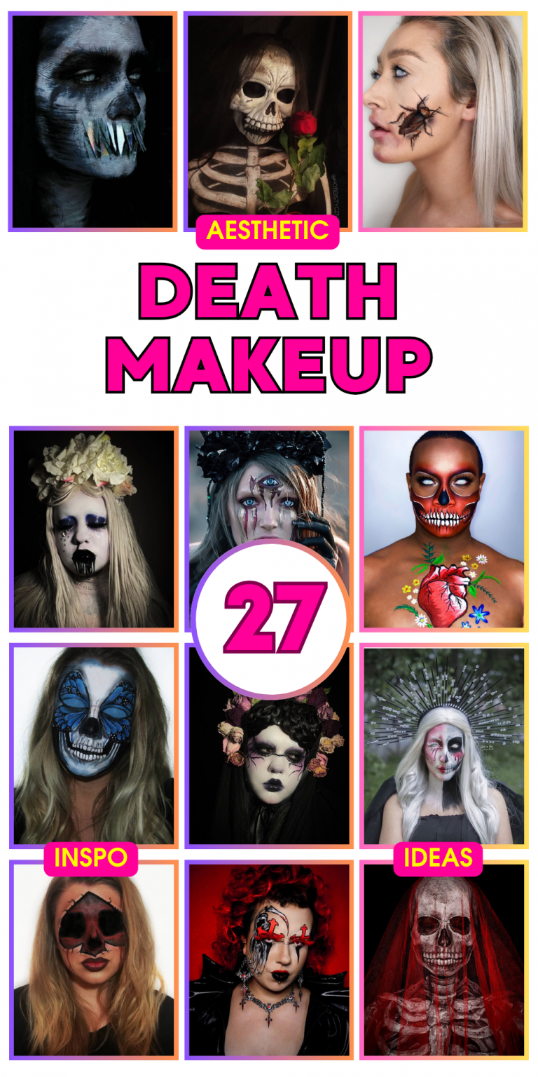 27 Death Makeup Ideas: Trendy, Easy Halloween Looks for Women and More