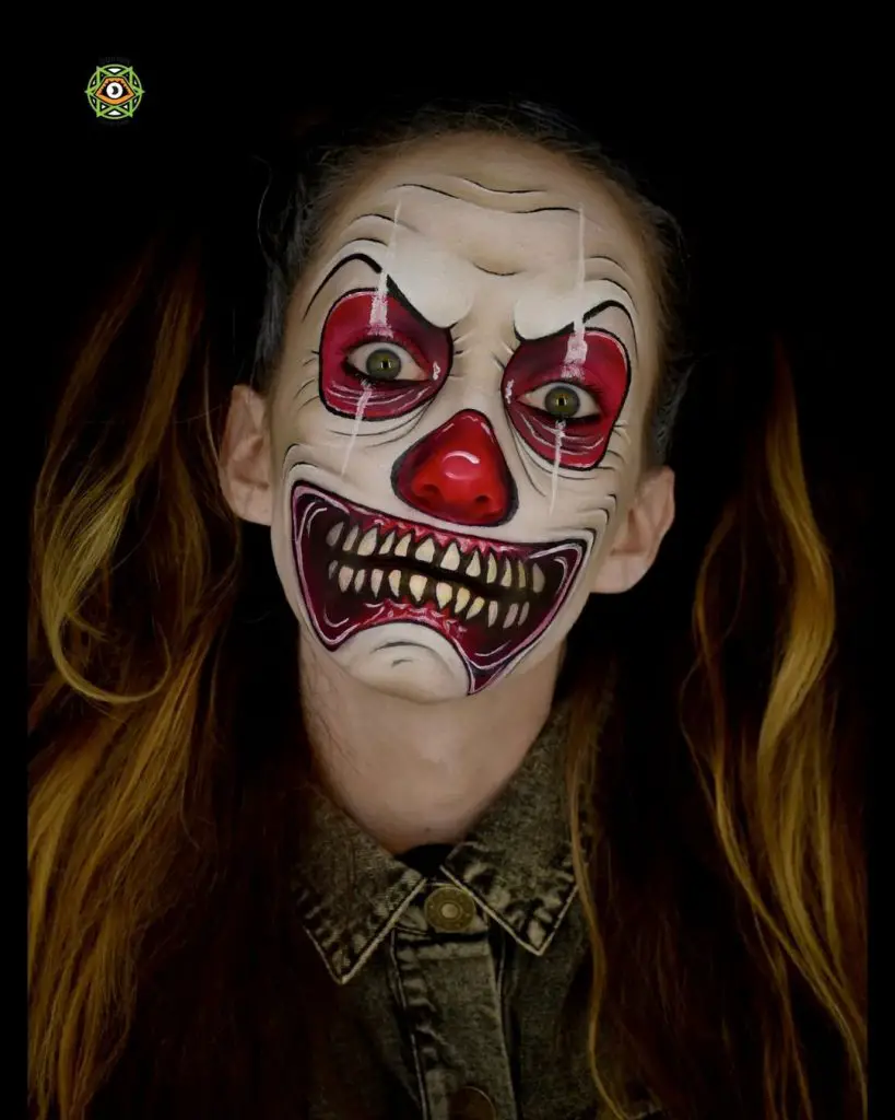 29 Scary Clown Makeup Ideas: Easy and Creative Halloween Tutorials for ...