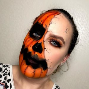 Pumpkin Head Makeup: 27 Creative and Easy Ideas for Halloween