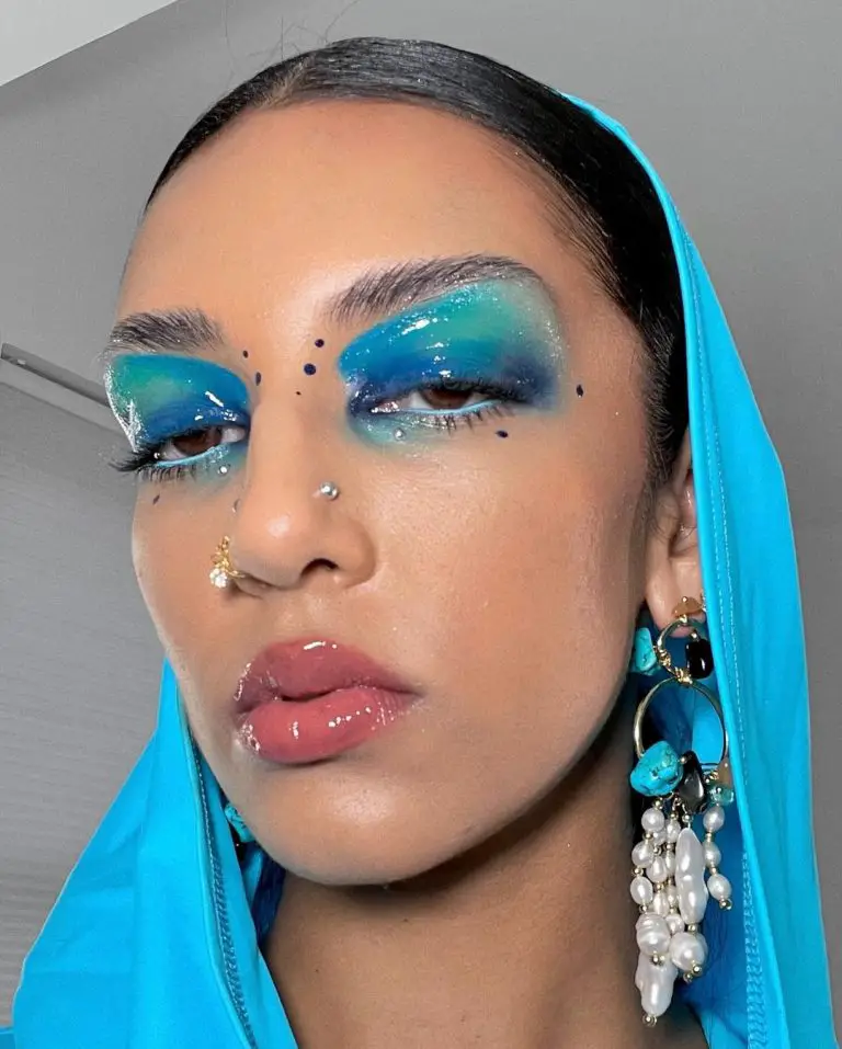 Wet Makeup: 27 Creative and Dewy Ideas for Natural and Editorial Looks