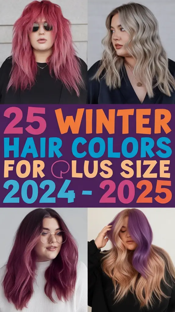 Best Winter Hair Colors for Plus Size Women with Round Faces 2024-2025 ...