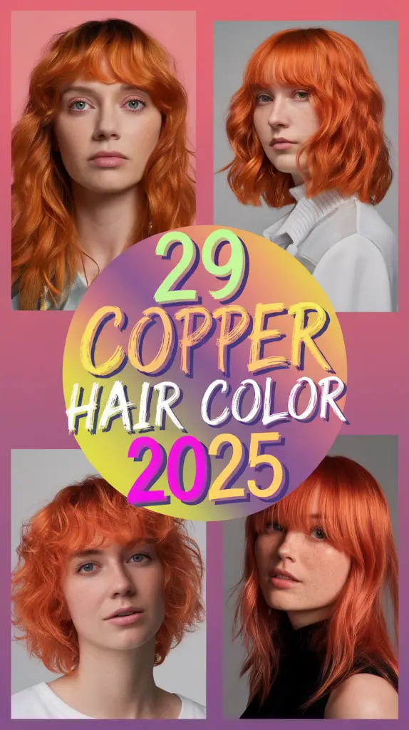 Copper Hair Color Trends 2025: Rich Red, Golden Highlights, and Natural ...
