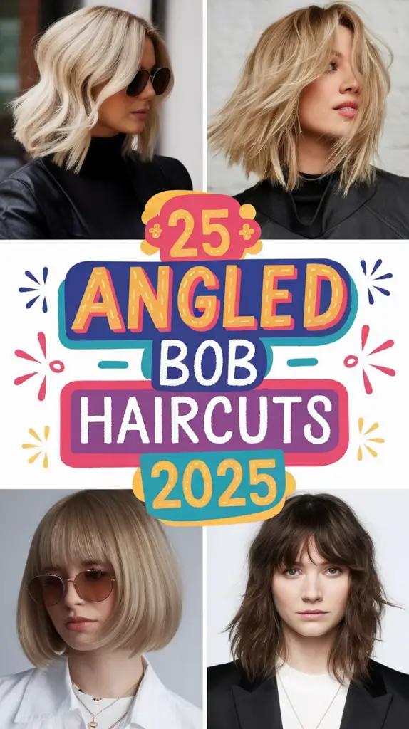Top 25 Angled Bob Haircuts for 2025 – Perfect Styles for Short, Medium ...