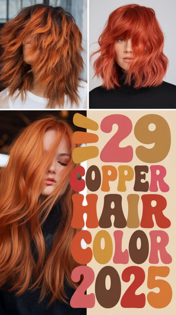 Copper Hair Color Trends 2025: Rich Red, Golden Highlights, and Natural ...