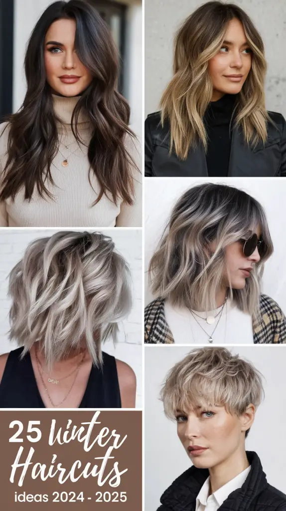 Top Winter Haircuts 2024-2025: Trendy Pixie Cuts, Sleek Bobs ...