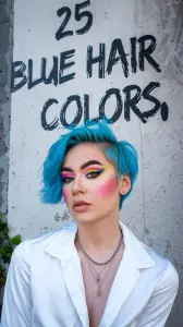 Trendy Blue Hairstyles for 2024: Sleek Bobs, Glamorous Waves, and ...