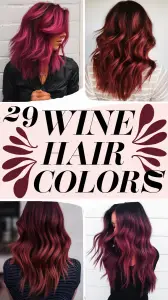 Discover the Best Wine Hair Colors: Cherry Red, Burgundy Highlights ...