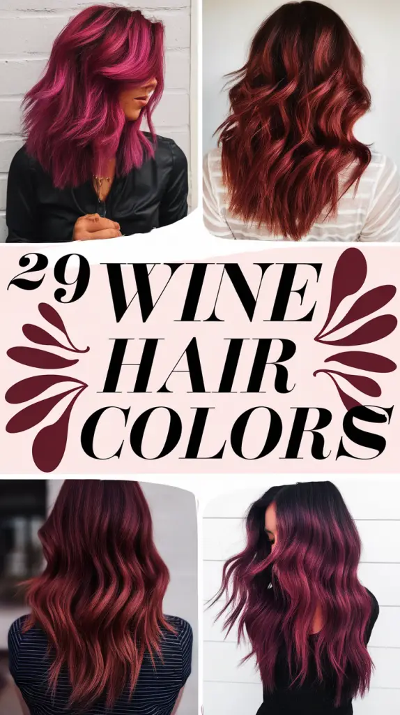 Discover the Best Wine Hair Colors: Cherry Red, Burgundy Highlights ...