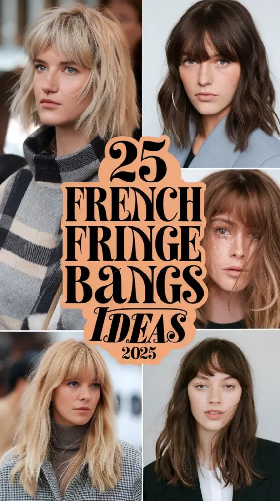 Top French Fringe Bangs Ideas 2025: Bob, Long Hair, Layers, DIY Tips ...