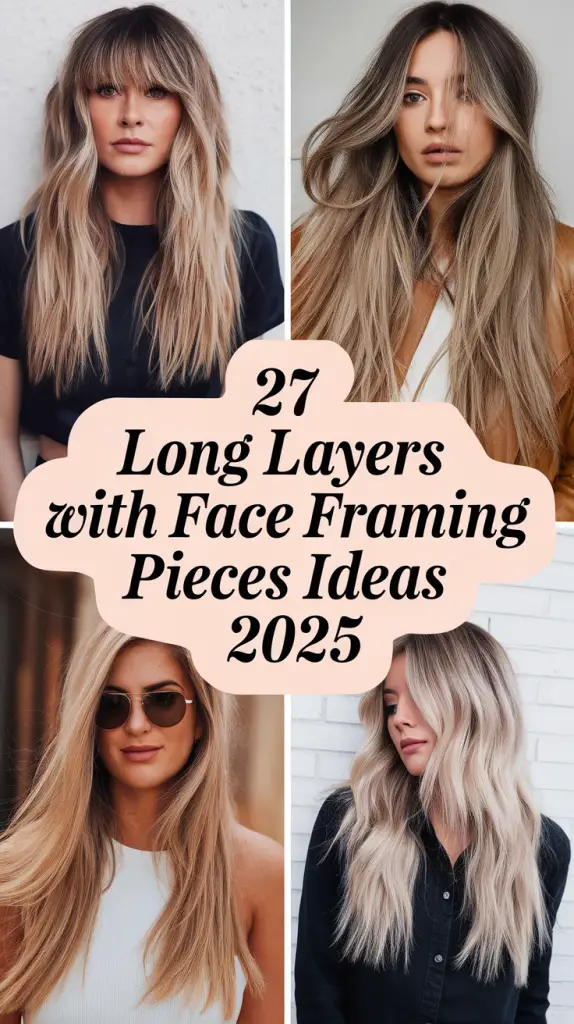 Top Long Layers with Face Framing Pieces Ideas 2025: Wavy, Straight ...