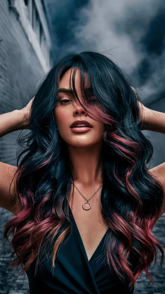 Explore Stunning Black Cherry Hair Colors with Highlights, Curls, and ...