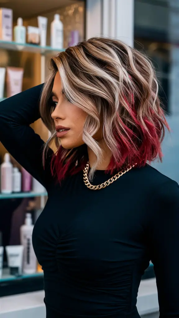 27 Stunning Red and Blonde Hair Color Ideas: Peekaboo, Ombre, Curly ...