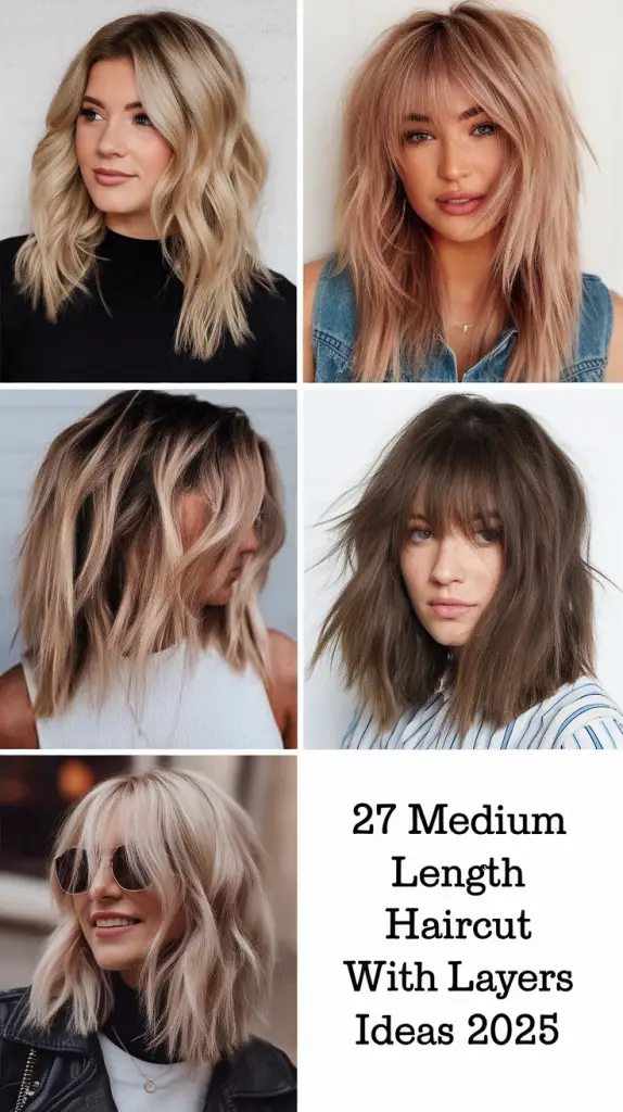 27 Medium Length Haircut with Layers Ideas for 2025 - Trending Styles ...