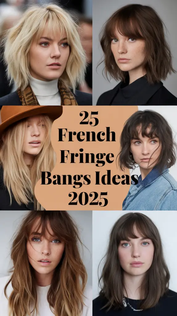 Top French Fringe Bangs Ideas 2025: Bob, Long Hair, Layers, DIY Tips ...