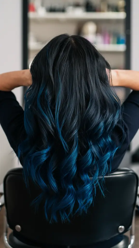 Blue Black Hair Color Ideas for All Lengths, Styles & Patterns: Short, Long, Curly, Straight & More