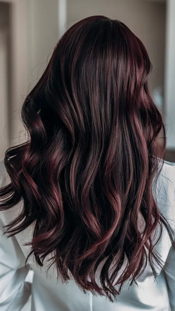 Explore Stunning Black Cherry Hair Colors with Highlights, Curls, and ...
