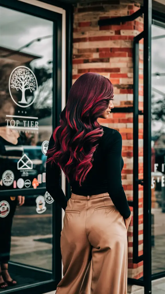 Discover the Best Wine Hair Colors: Cherry Red, Burgundy Highlights ...