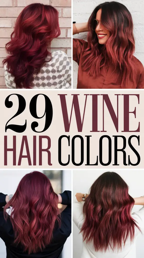 Discover the Best Wine Hair Colors: Cherry Red, Burgundy Highlights ...