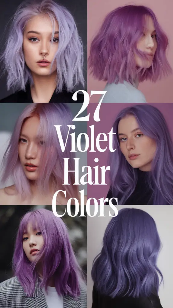 27 Stunning Violet Hair Colors for Every Style – From Pastel Highlights ...