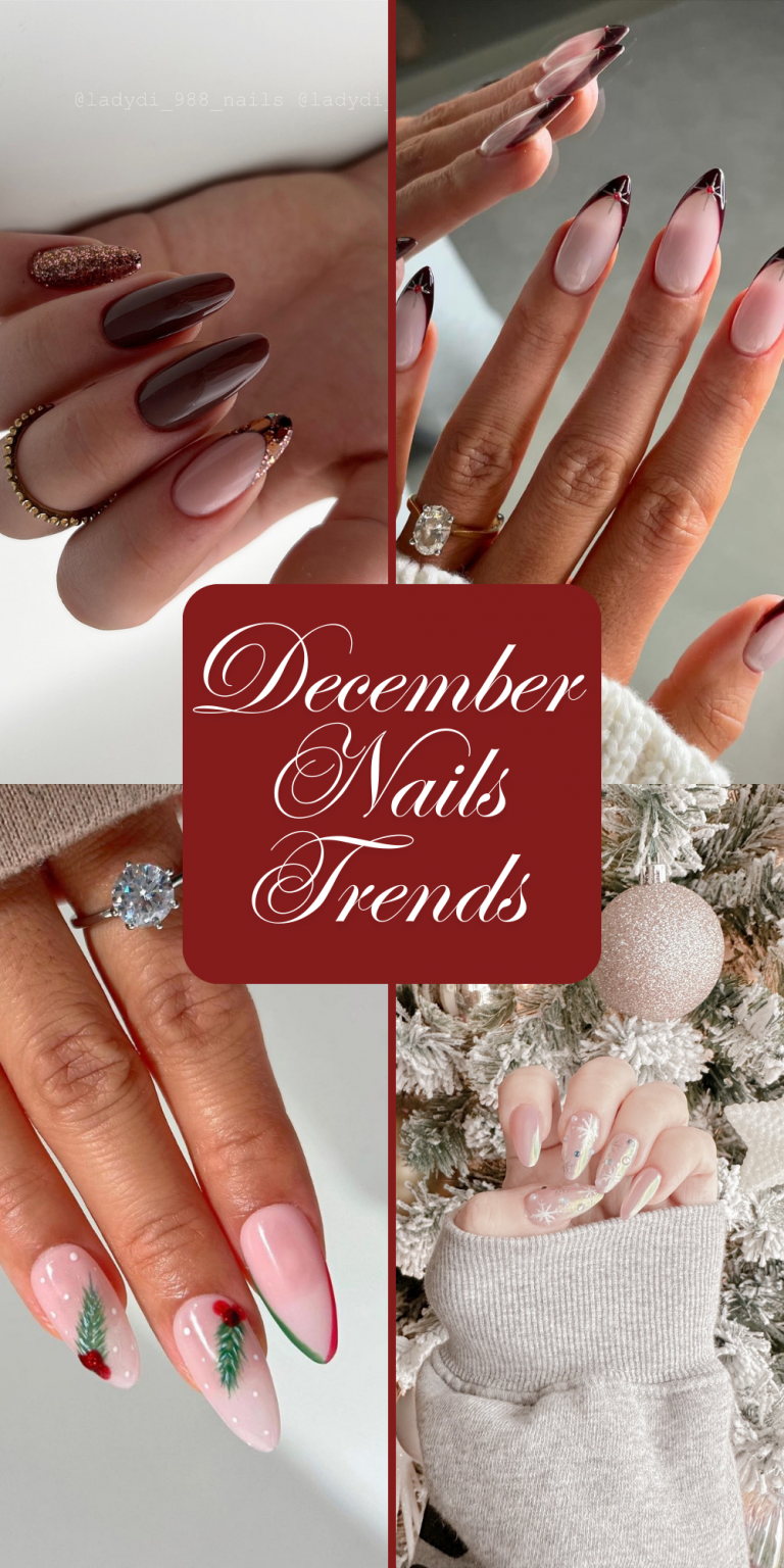 December Nail Trends: Festive Christmas Designs and Elegant Winter ...