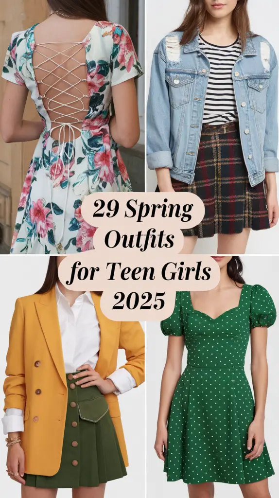 27 Trendy Spring Outfits for Teen Girls 2025: Cute, Casual, Preppy, and ...