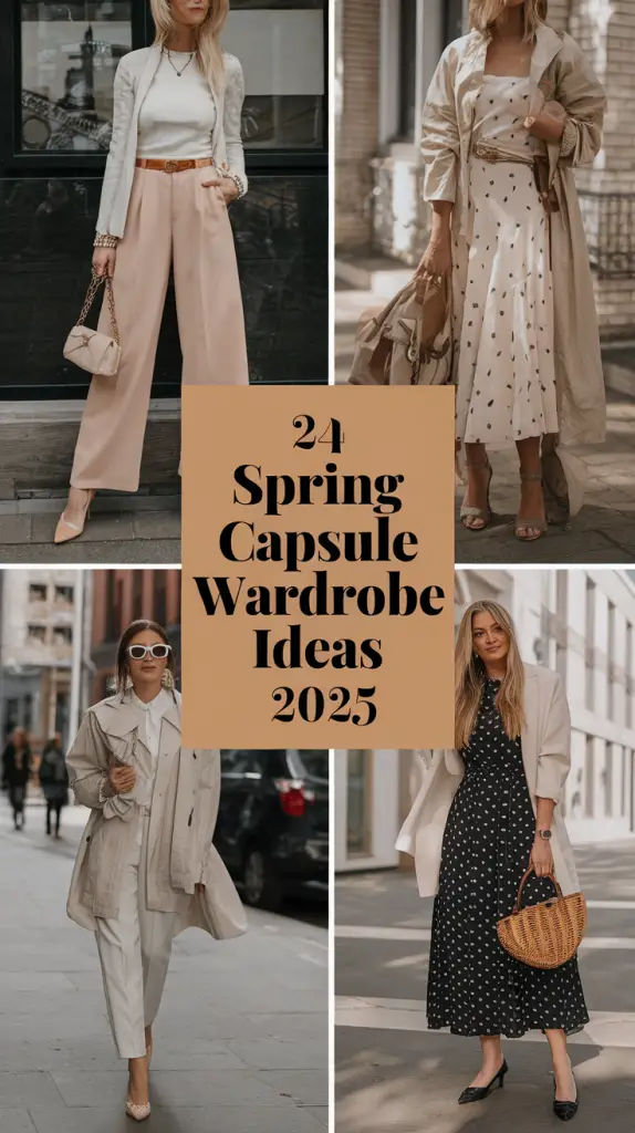 24 Spring Capsule Wardrobe Ideas 2025: Light, Minimalist, Chic Outfits ...