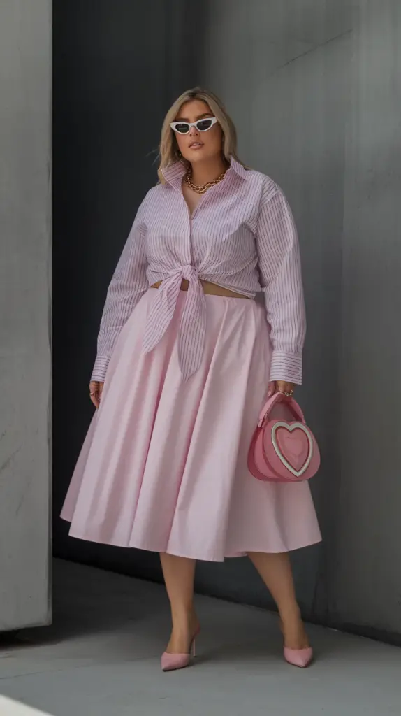 Spring Plus Size Outfits Ideas 2025 for Women: Trendy Everyday Looks ...