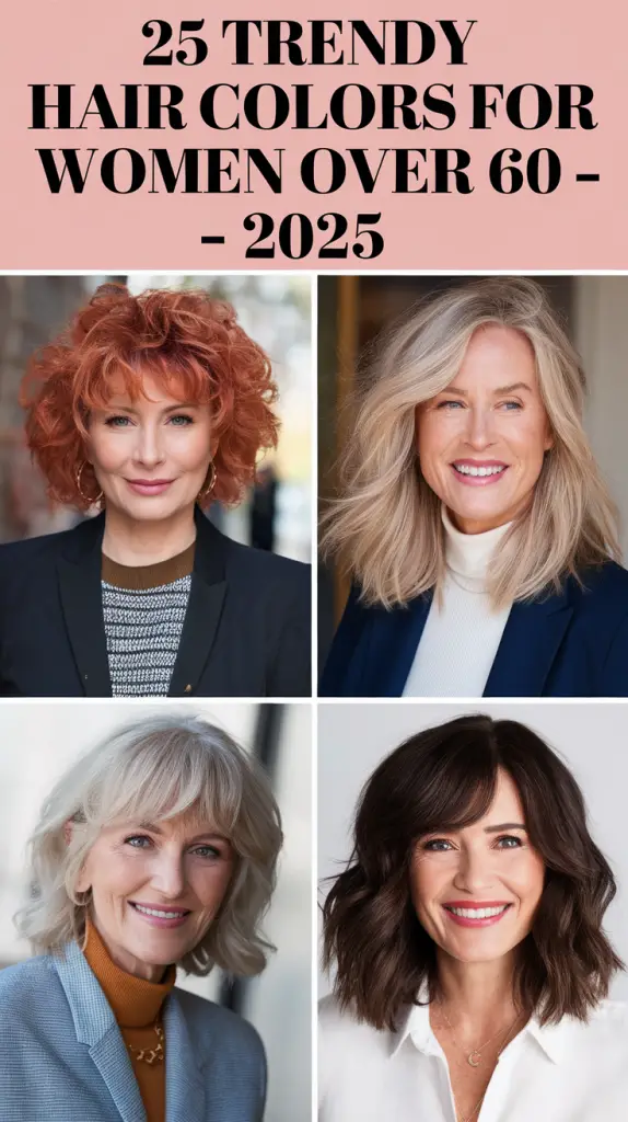 Best Trendy Hair Colors for Women Over 60 in 2025 – Short, Medium ...