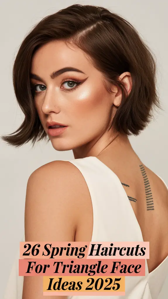 Best Spring Haircuts for Triangle Face Shape Women 2025: Short, Medium ...