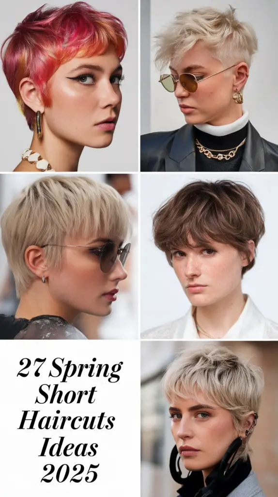 Spring Short Haircuts Ideas 2025 for Women: Layers, Bangs, Wavy, Curly ...