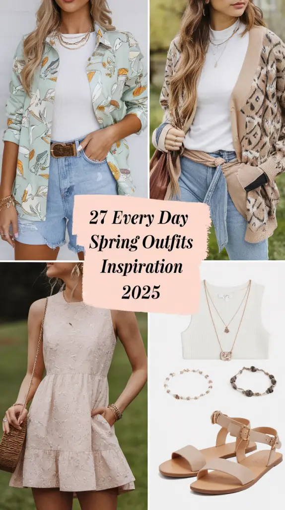 Everyday Spring Outfits Inspiration 2025 - Casual, Boho Chic, Vintage ...
